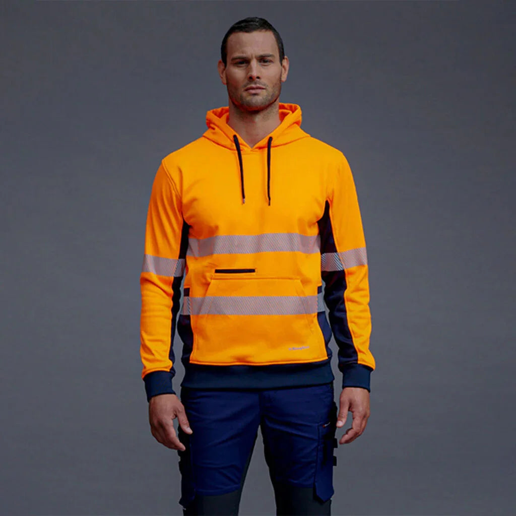 King Gee Hi Vis Reflective Pull Over Hoodie – Worklocker Australia
